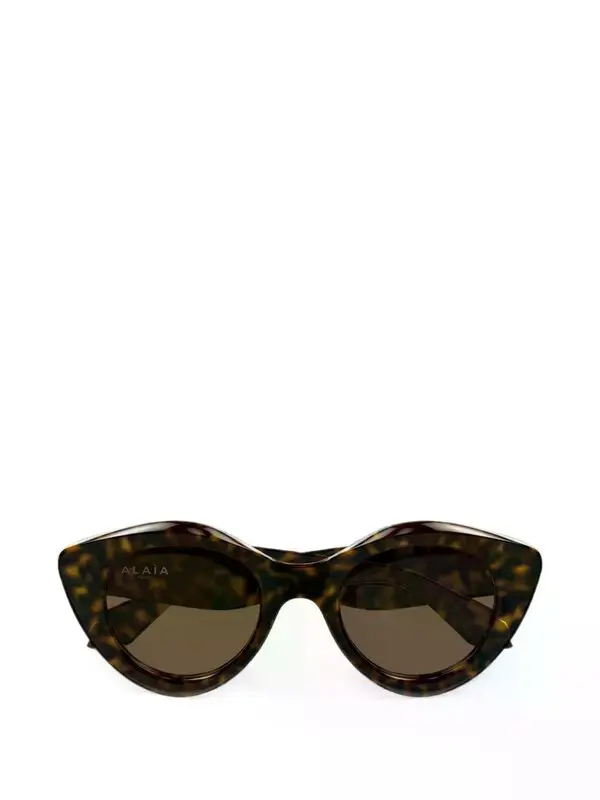AZZEDINE ALAIA Tortoiseshell Effect Cat-eye Sunglasses - Brown