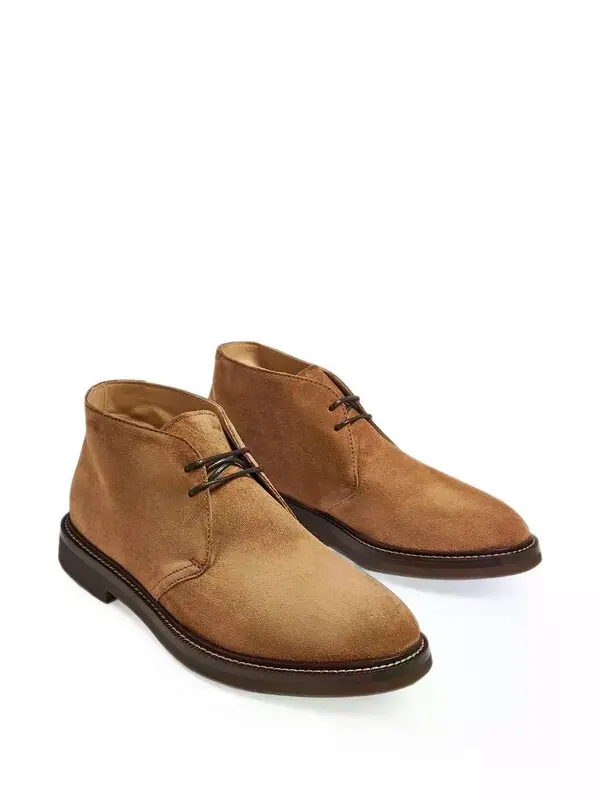 Brunello Cucinelli Suede Lace-up Boots
