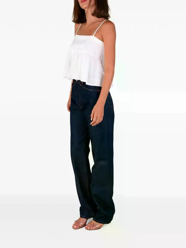 Azeeza Rachel Taffeta Top - White
