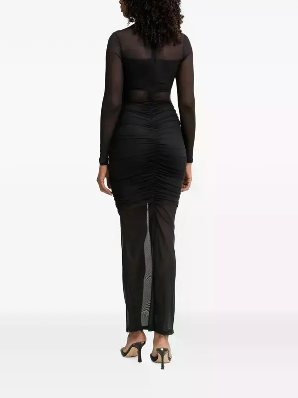 Guess Sheer Ruched Dress