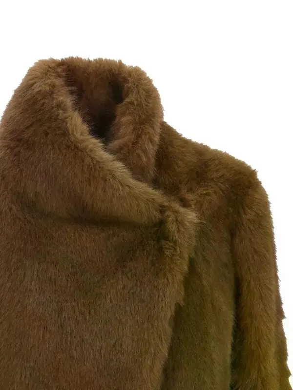 BB COUTURE Faux-fur Funnel-neck Jacket
