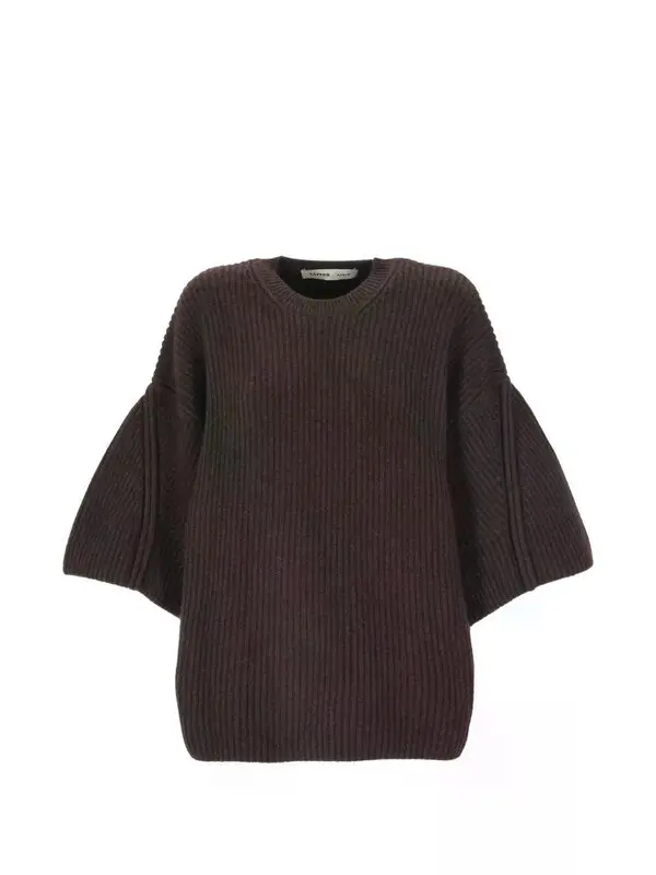 Carven Ribbed-knit Cashmere Sweater
