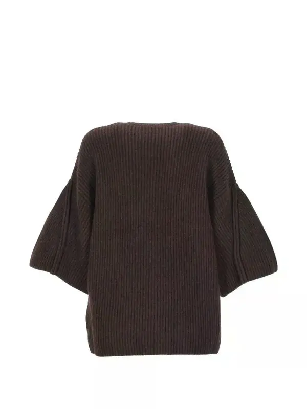 Carven Ribbed-knit Cashmere Sweater