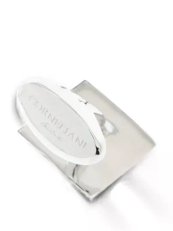 Corneliani Hematite And Crystal Cufflinks