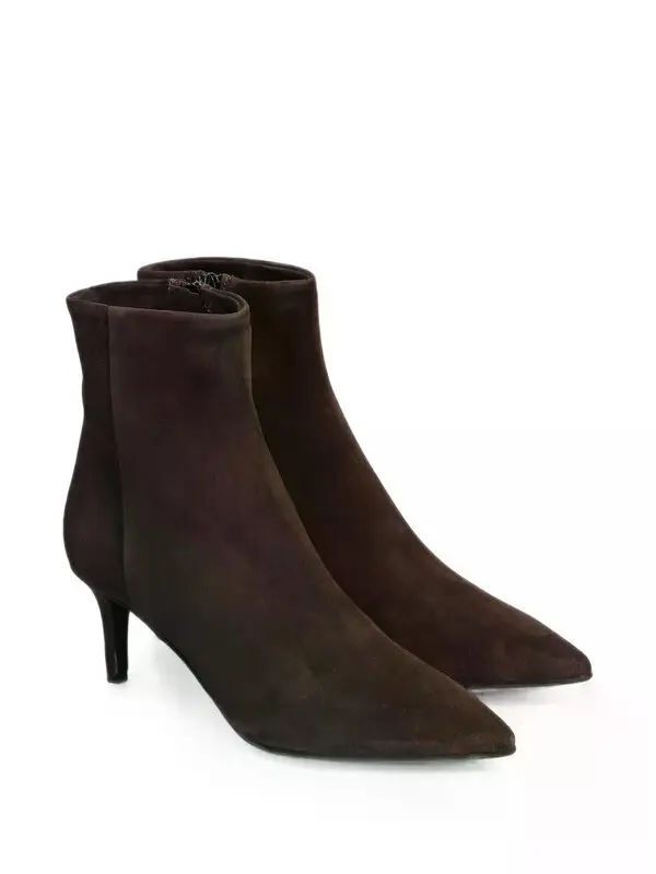 FABIO RUSCONI Calf Suede Pointed-toe Ankle Boots