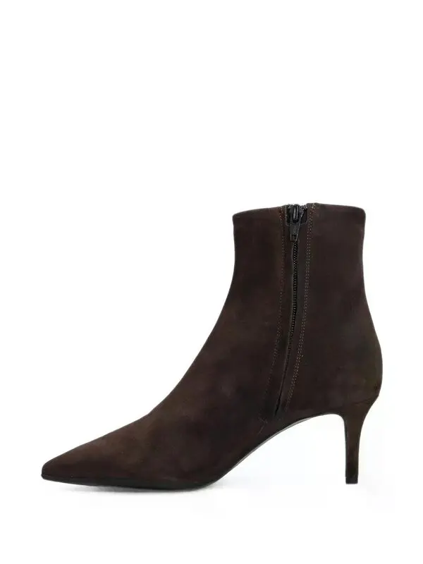 FABIO RUSCONI Calf Suede Pointed-toe Ankle Boots