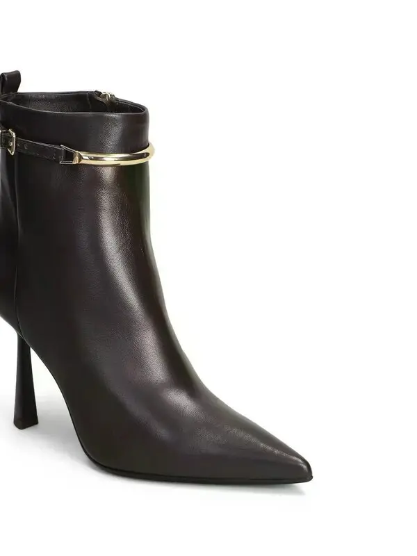 CHANTAL Buckled Leather Ankle Boots