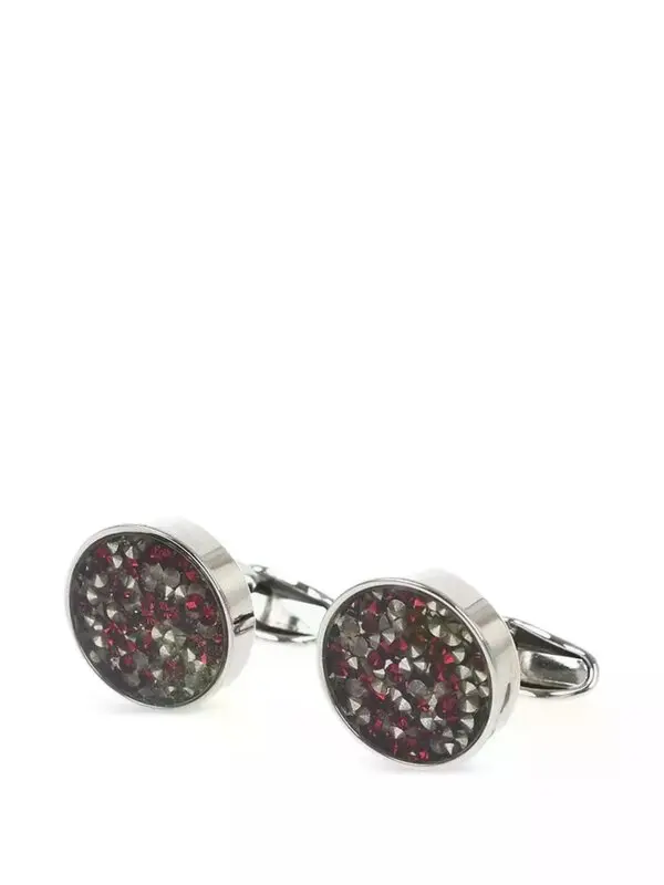 Corneliani Crystal-embellished Cufflinks - Silver