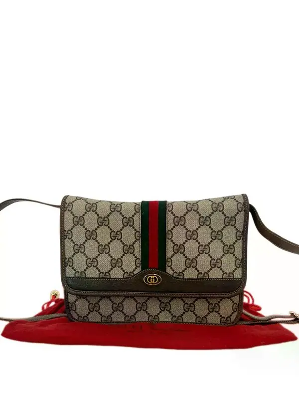 Gucci 1970-1980 Gg Supreme Web Crossbody Bag