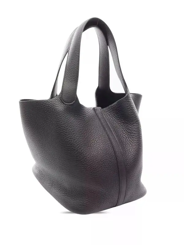 Hermès Clemence Picotin Lock 22 Handbag - Black