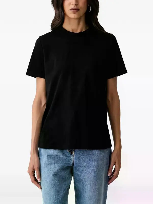 Elisabetta Franchi Button-back T-shirt - Black