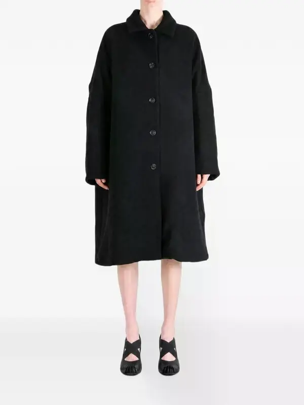 CASEY CASEY Big Blobby Button-up Cashmere Coat