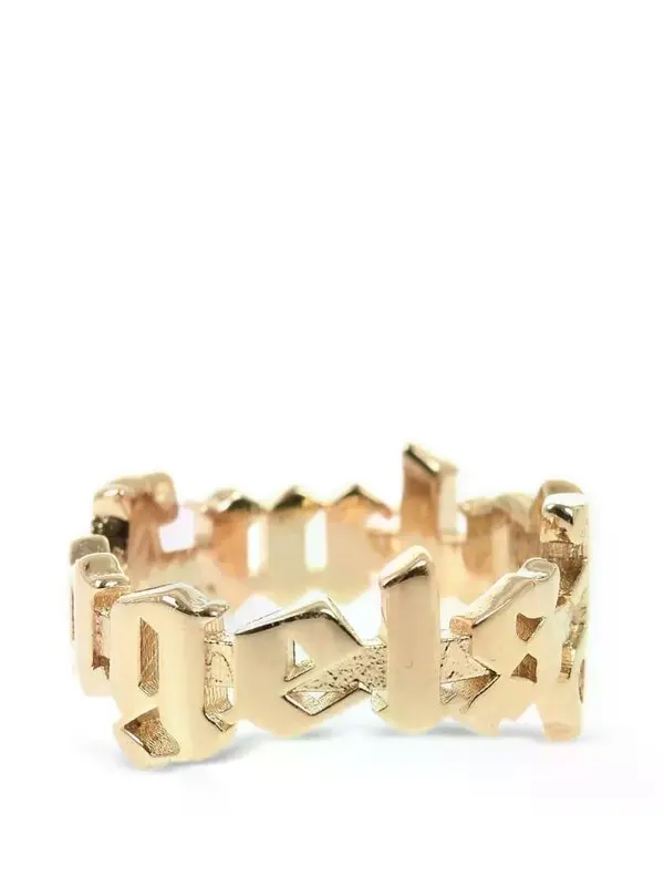 Palm Angels Logo Band Ring - Gold
