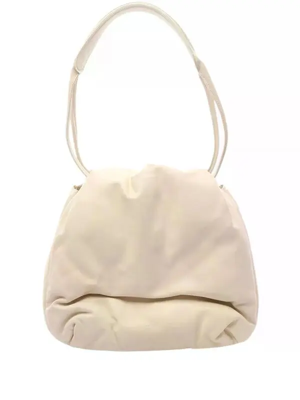 Celine 2010-2026 Leather Pillow Shoulder Bag - White