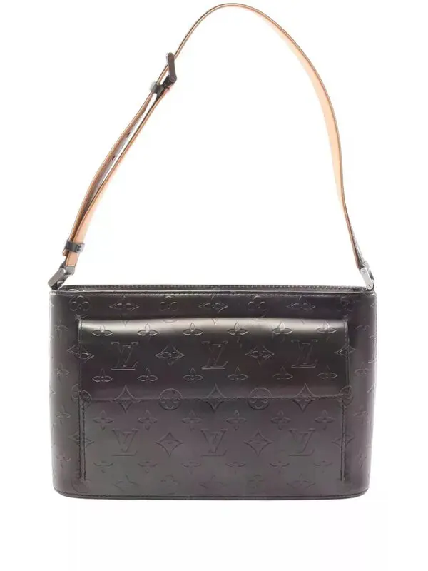 LOUIS VUITTON 2002 Monogram Mat Alston Shoulder Bag - Grey