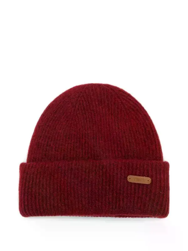 YERSE Ribbed-knit Beanie Hat - Red