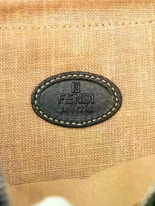 Fendi 2000-2015 Cuoio Romano Selleria Zip Around Wristlet Pouch