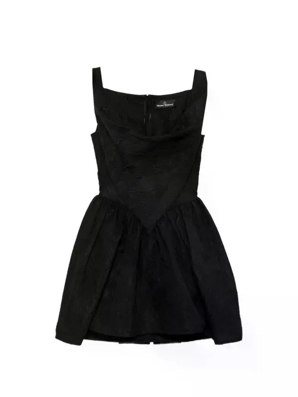 VIVIENNE WESTWOOD Off-the-shoulder Mini Dress - Black