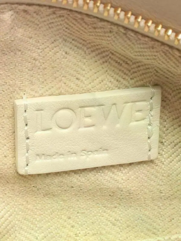 Loewe 2010-2026 Small Bicolor Calfskin Puzzle Edge Satchel - Neutrals