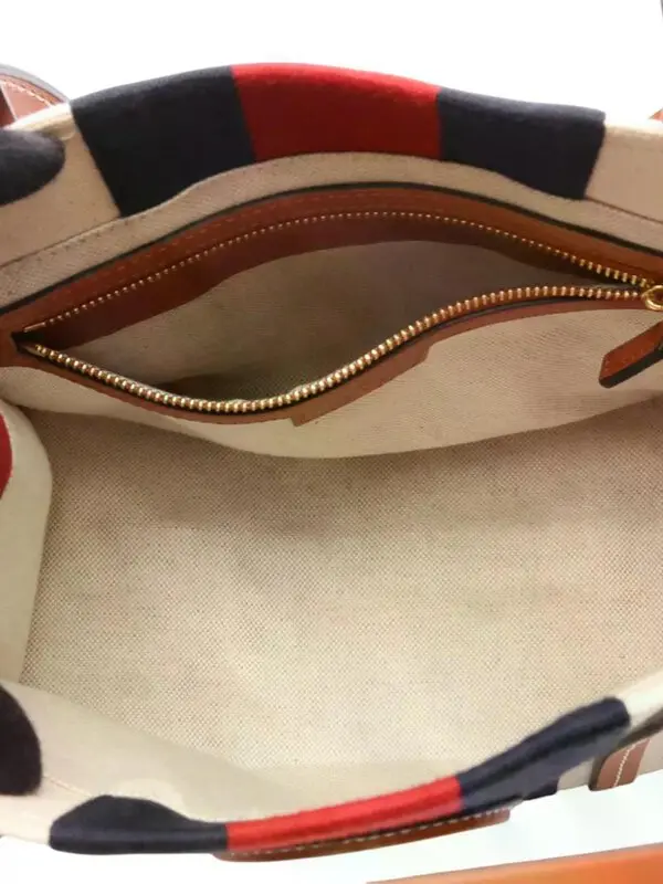 Gucci 2016-2026 Mini Canvas Interlocking G Web Tote Satchel