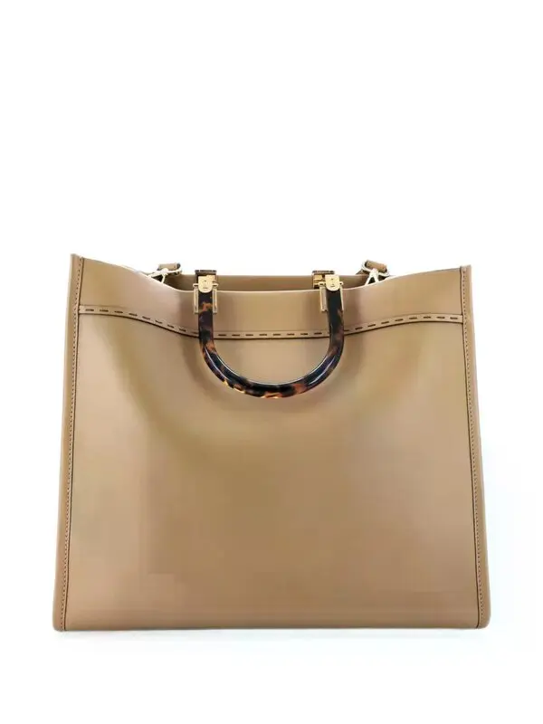 Fendi Sunshine Shopper Leather Medium Tote Bag