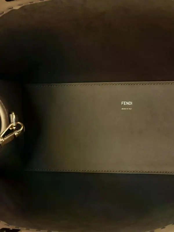 Fendi Sunshine Shopper Leather Medium Tote Bag