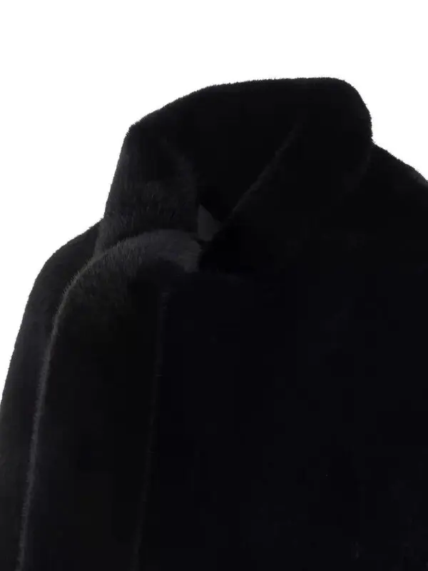 VALENTINI 1972 Faux-fur Scarf-detail Jacket