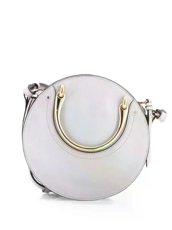 Chloé Pixie Crossbody Bag Studded Suede And Leather Small Shoulder Bag - Blue