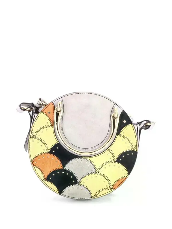 Chloé Pixie Crossbody Bag Studded Suede And Leather Small Shoulder Bag