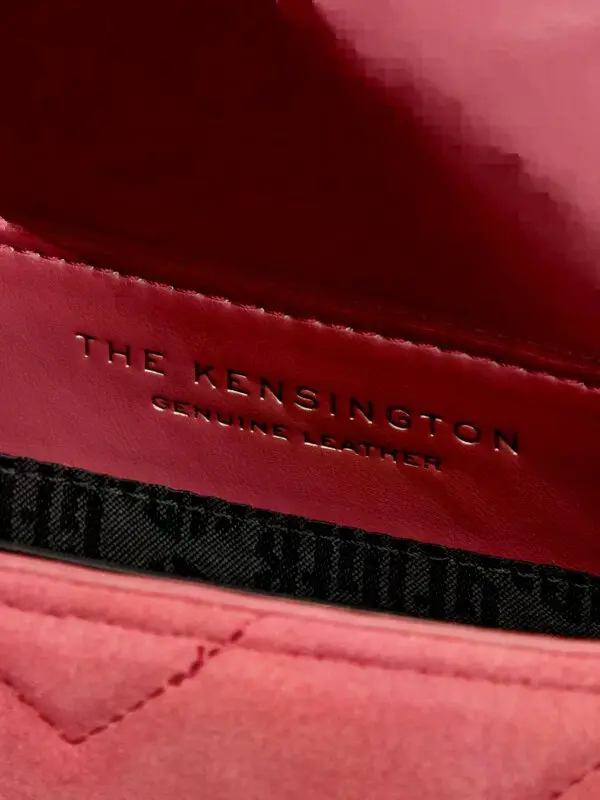 Kurt Geiger Kensington Quilted Suede Shoulder Bag - Pink