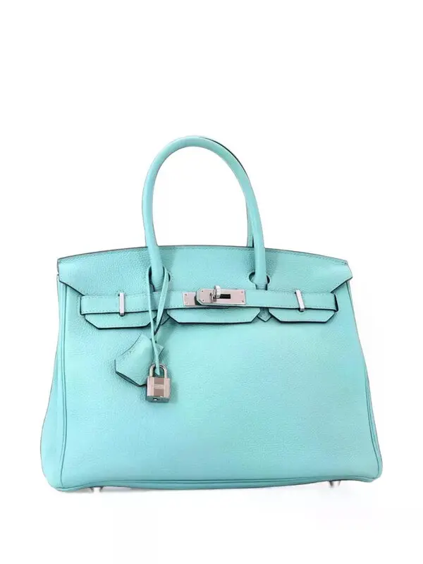 Hermès Birkin Handbag Togo With Palladium Hardware 30 Tote Bag - Blue