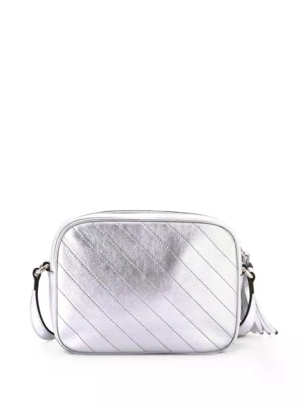 Gucci Blondie Nm Camera Shoulder Bag Quilted Leather - Silver