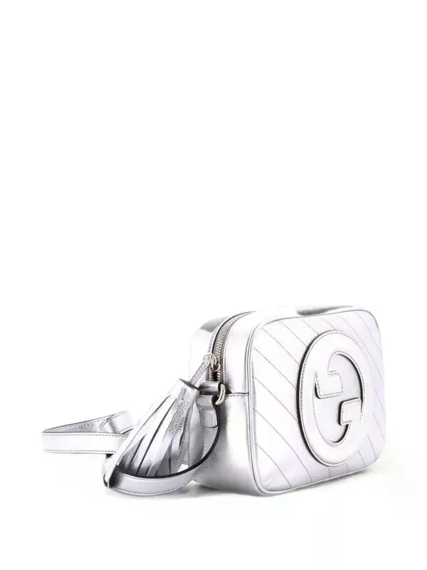 Gucci Blondie Nm Camera Shoulder Bag Quilted Leather - Silver