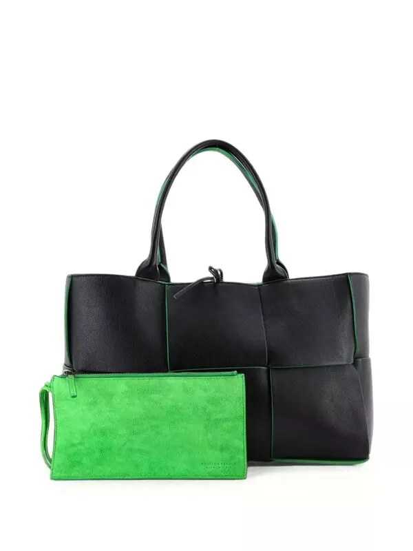 Bottega Veneta Arco Maxi Intrecciato Leather Medium Tote Bag