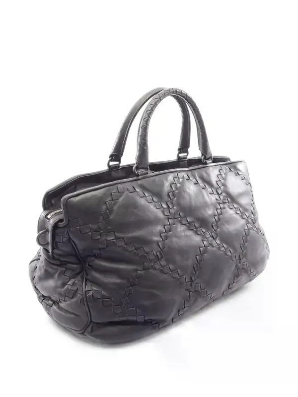 Bottega Veneta 2010s Intrecciato Leather Two-way Handbag