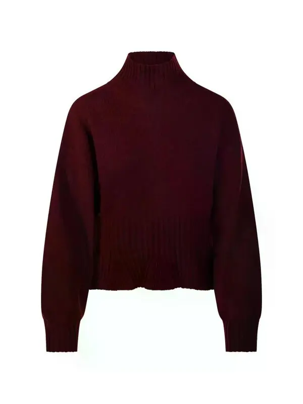ALLUDE Ribbed-knit High-neck Sweater