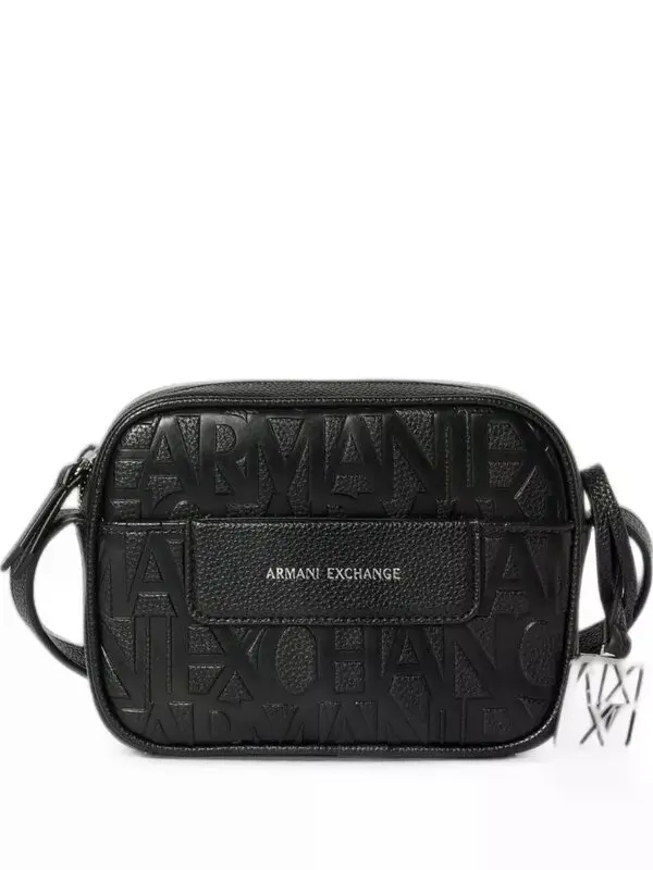 Armani Exchange Logo Embossed Shoulder Bag