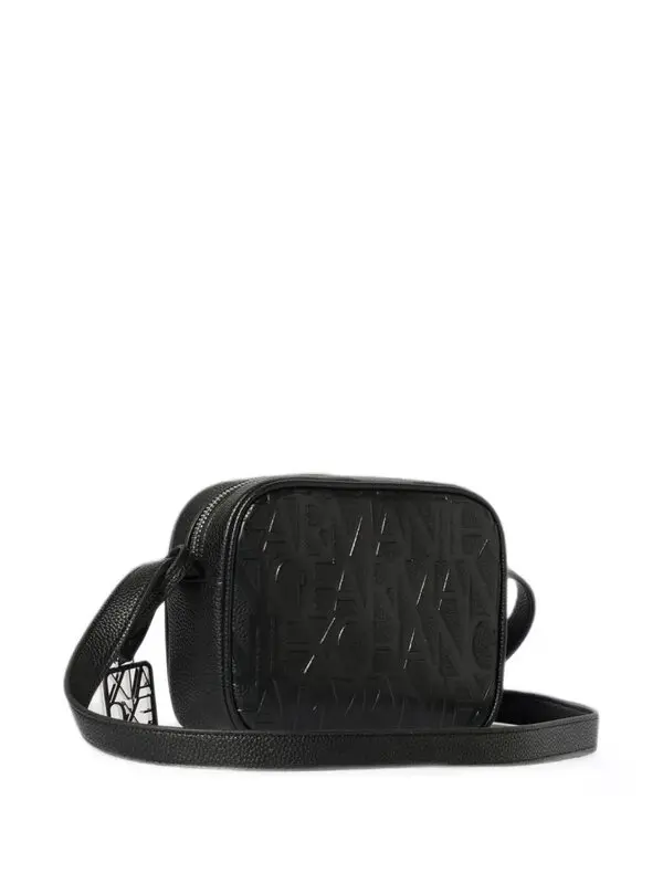 Armani Exchange Logo Embossed Shoulder Bag