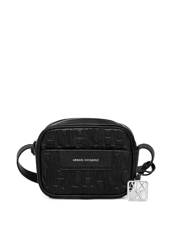Armani Exchange Logo Embossed Shoulder Bag