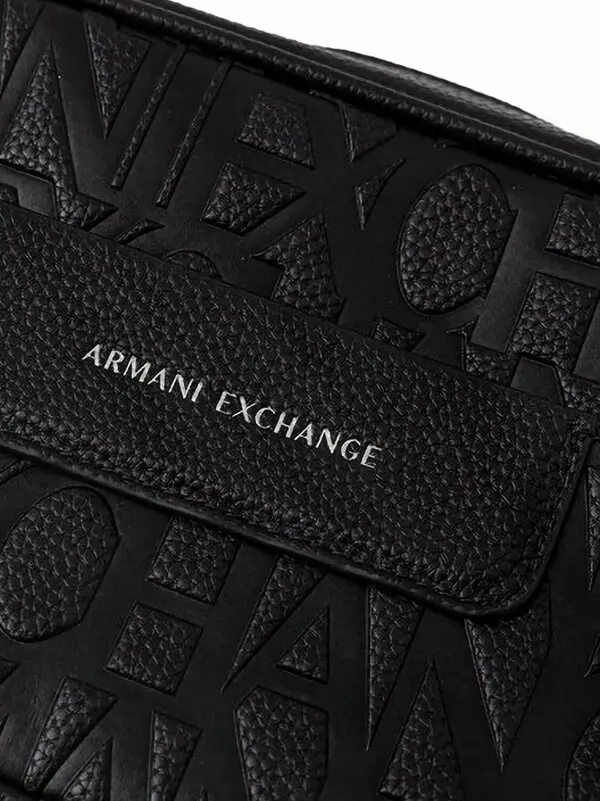 Armani Exchange Logo Embossed Shoulder Bag