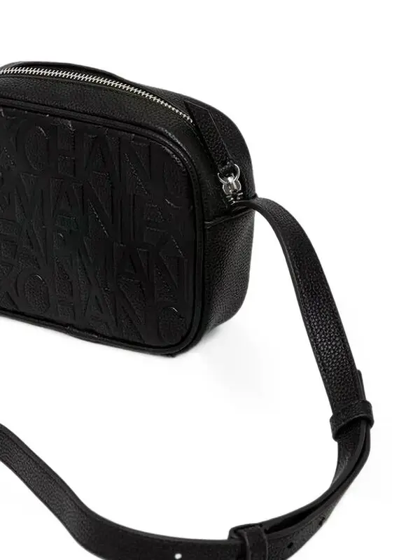 Armani Exchange Logo Embossed Shoulder Bag