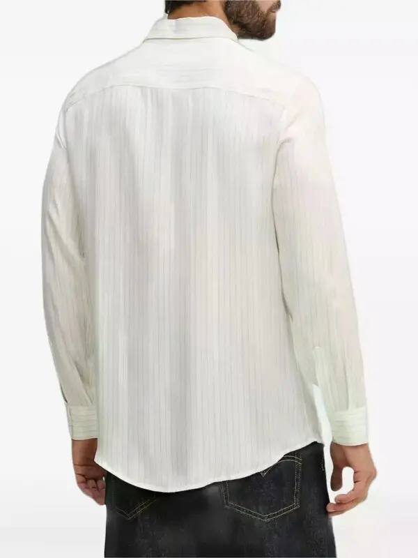 Armani Exchange Pinstripe-print Long-sleeve Shirt
