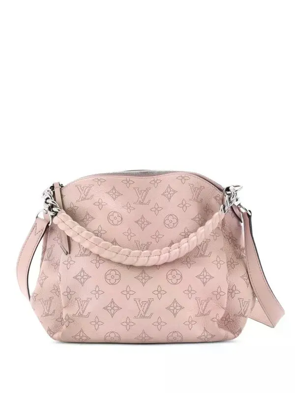 LOUIS VUITTON Mahina Leather Bb Hobo Bag - Pink