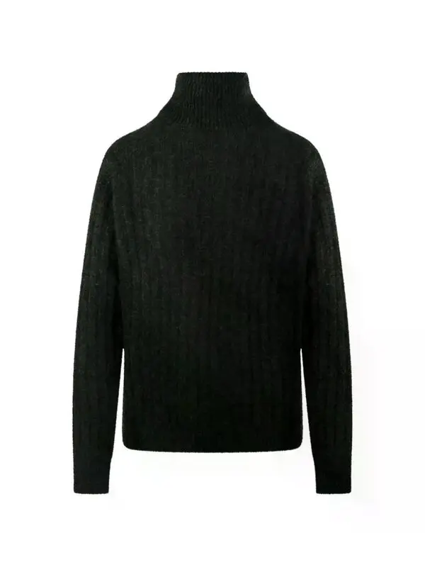 ALLUDE Ribbed-knit Roll-neck Sweater