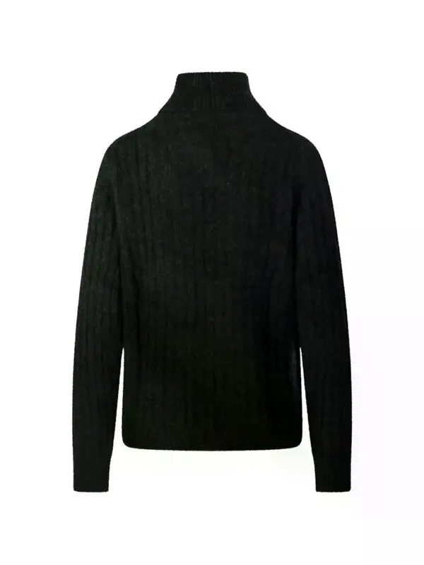 ALLUDE Ribbed-knit Roll-neck Sweater