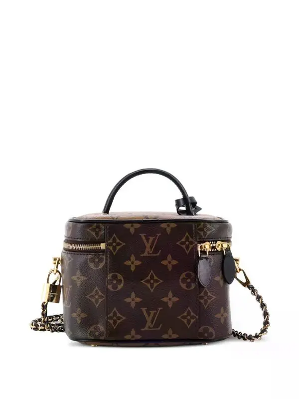 LOUIS VUITTON Reverse Monogram Canvas Vanity Pm Satchel - Brown