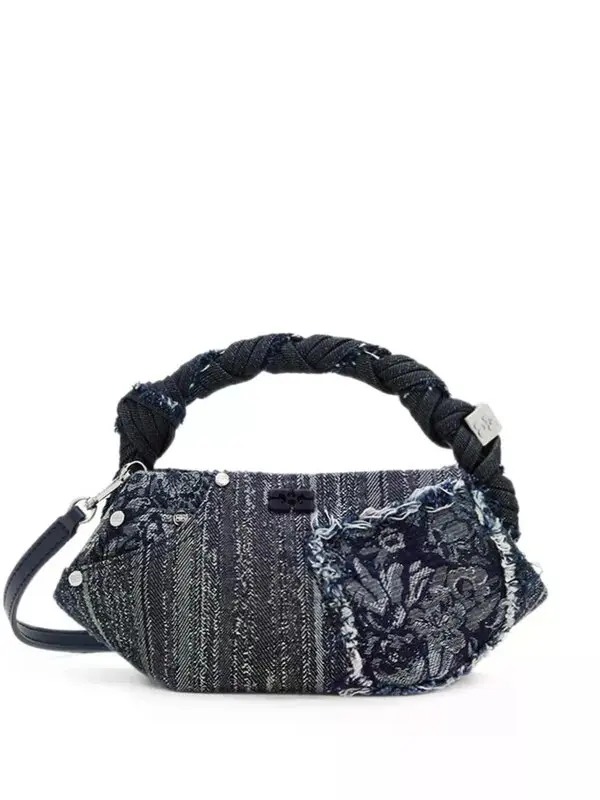 GANNI Mini Bou Bag In Denim - Blue