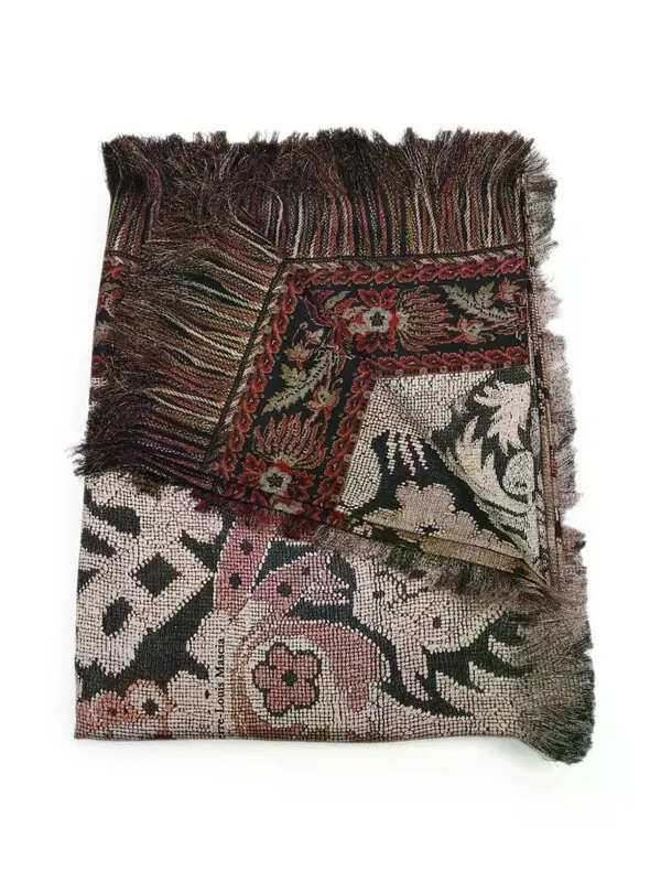PIERRE-LOUIS MASCIA Jacquard-knit Fringed Scarf