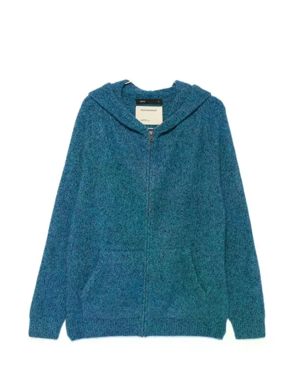 Frenckenberger Zip-up Knit Cardigan