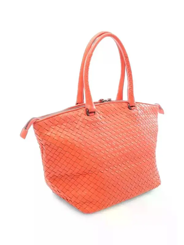 Bottega Veneta 2000s Intrecciato Tote Bag - Orange